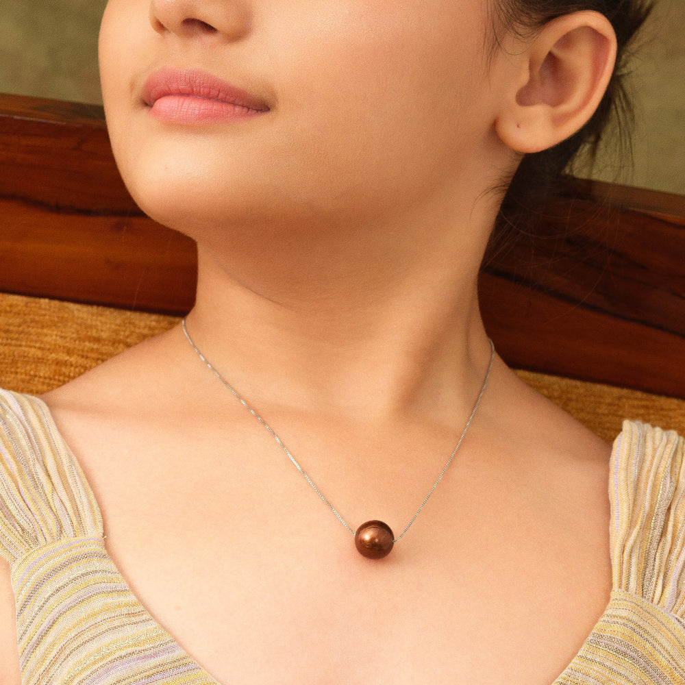 Exotic Chocolate Southsea Pearl Chain